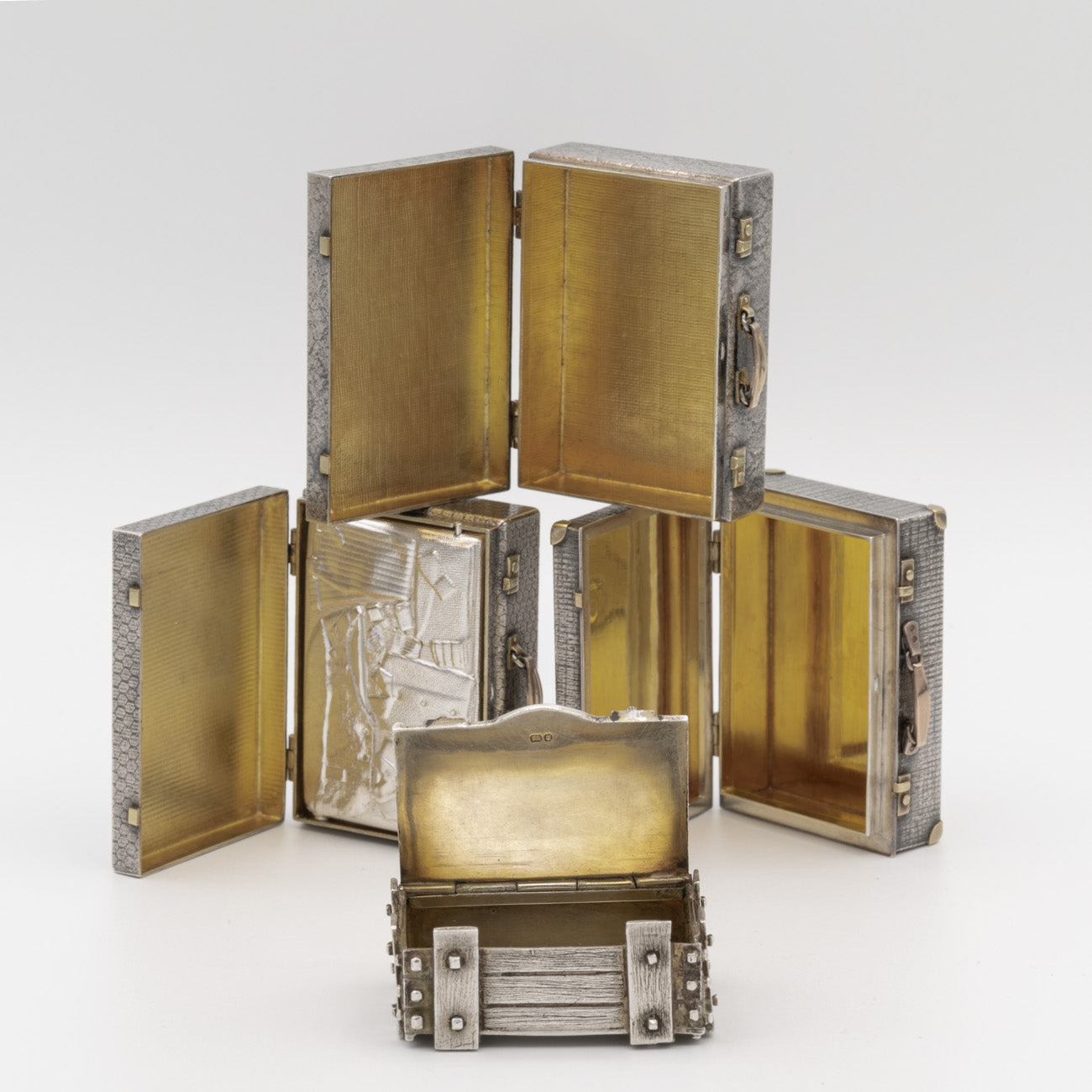 Miniature Silver 'Wooden Crate' – Bentleys London