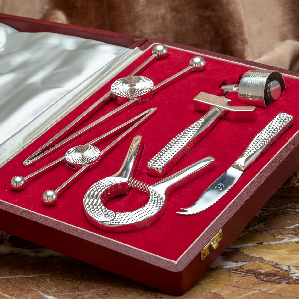 Asprey Cased Set of Bar Tools – Bentleys London