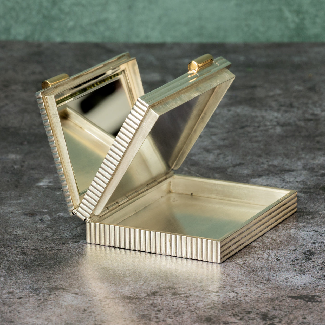 Silver Cigarette Case and Powder Compact by Cartier – Bentleys London