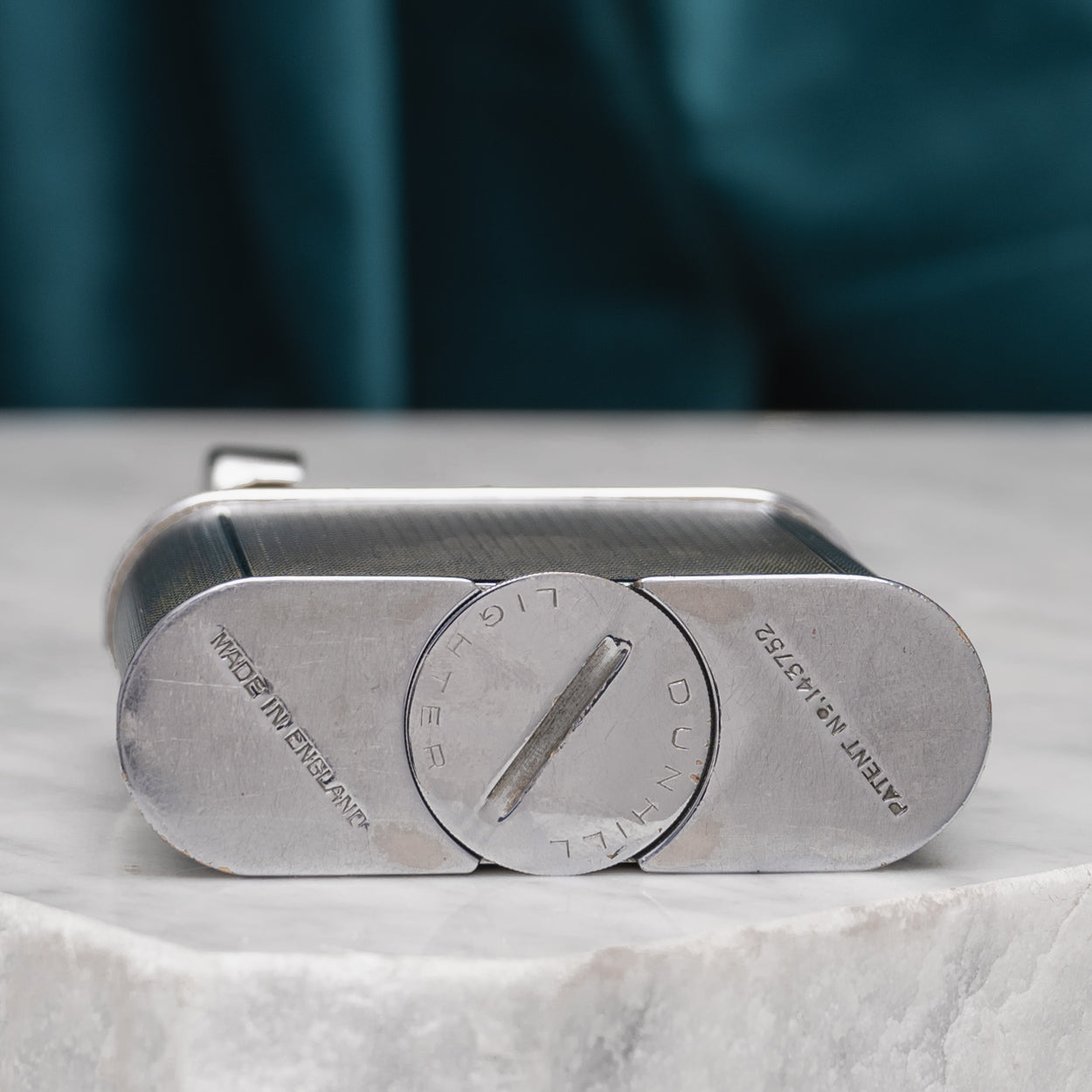 Dunhill 'Giant' Lighter with Chrome Plated Engine Turned Finish ...