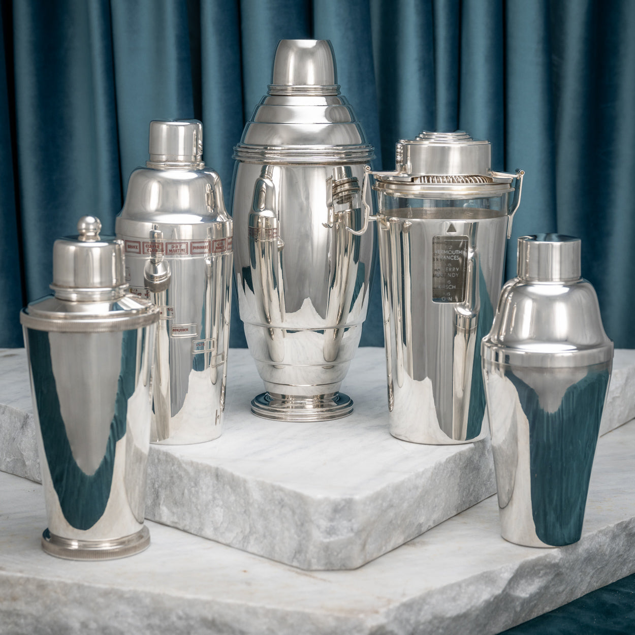 Bentleys London | Shop Silver | Large Art Deco Silver Cocktail Shaker