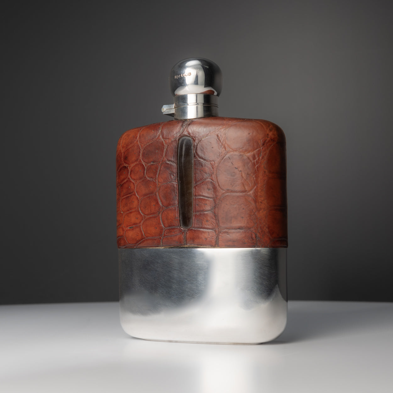 Silver & Crocodile Skin Hip Flask – Bentleys London