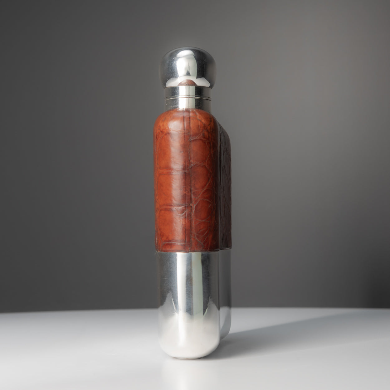 Silver & Crocodile Skin Hip Flask – Bentleys London