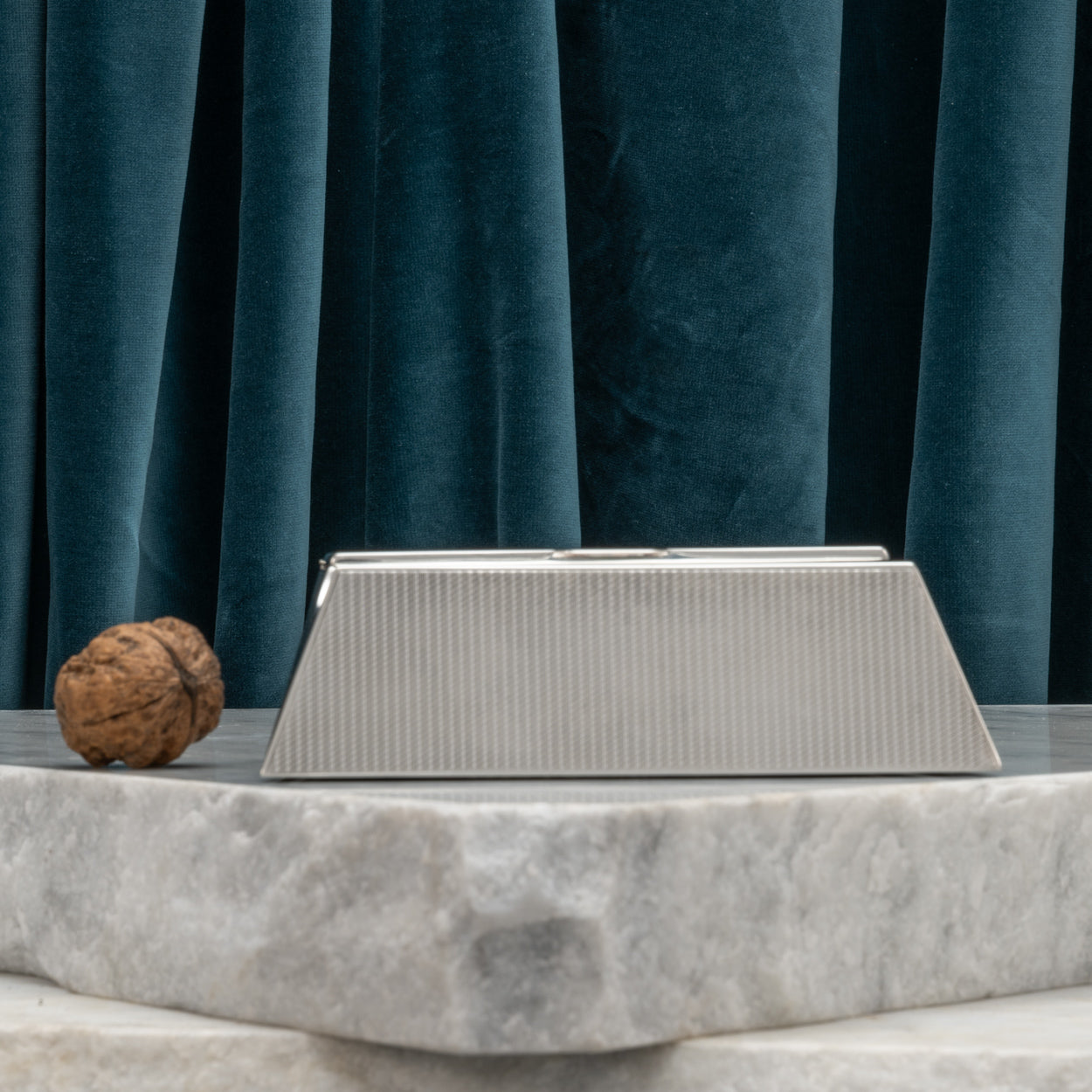 Large Engine Turned Silver Ink Stand – Bentleys London