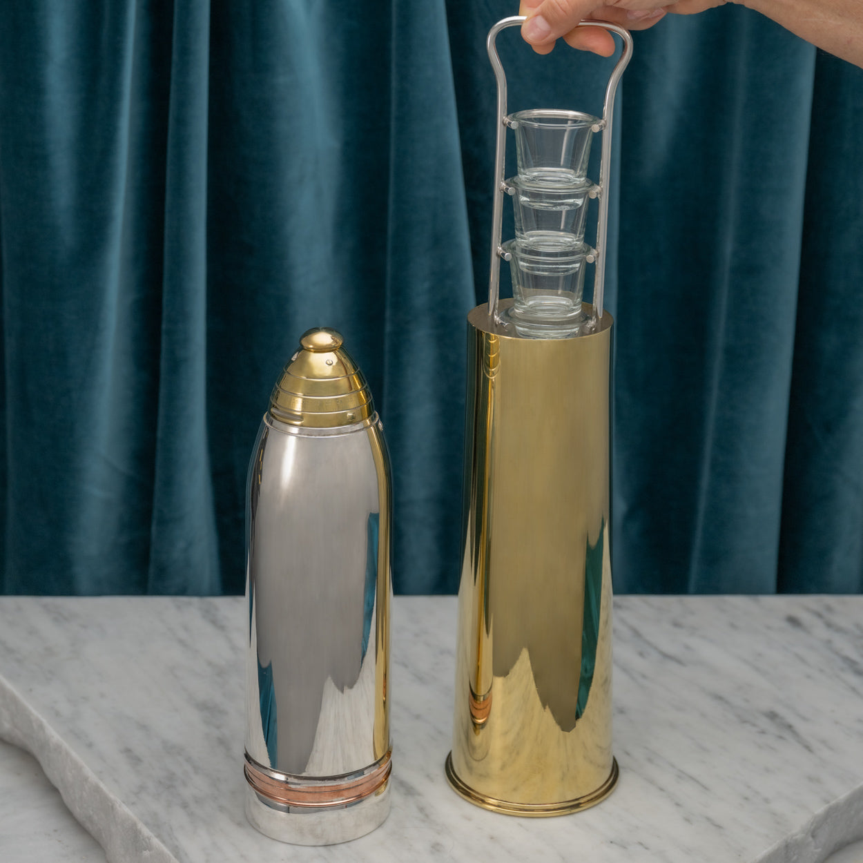 Gun Shell Cocktail Shaker and Server – Bentleys London