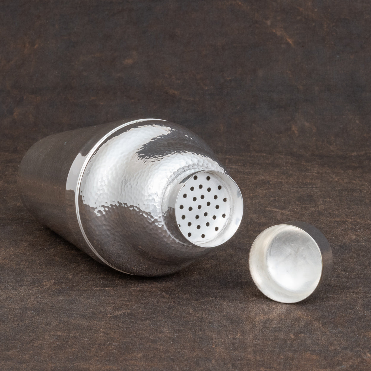Hammered Silverplate Cocktail Shaker – Bentleys London