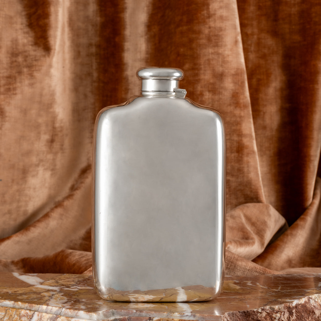 Large Silver Flask – Bentleys London