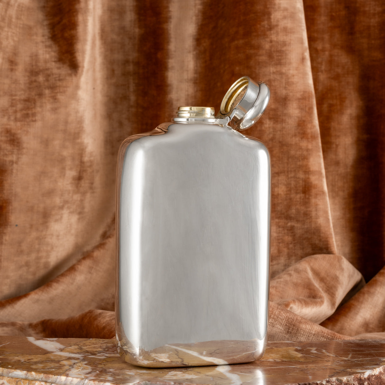 Large Silver Flask – Bentleys London