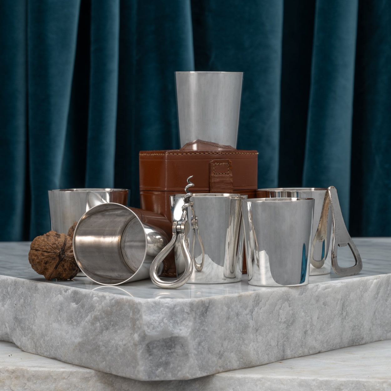 Cased Set of Beakers with Corkscrew and Bottle Opener – Bentleys London