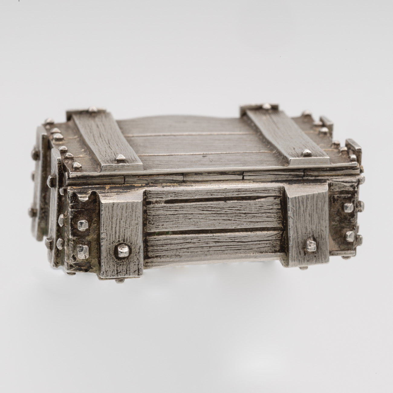 Miniature Silver 'Wooden Crate' – Bentleys London