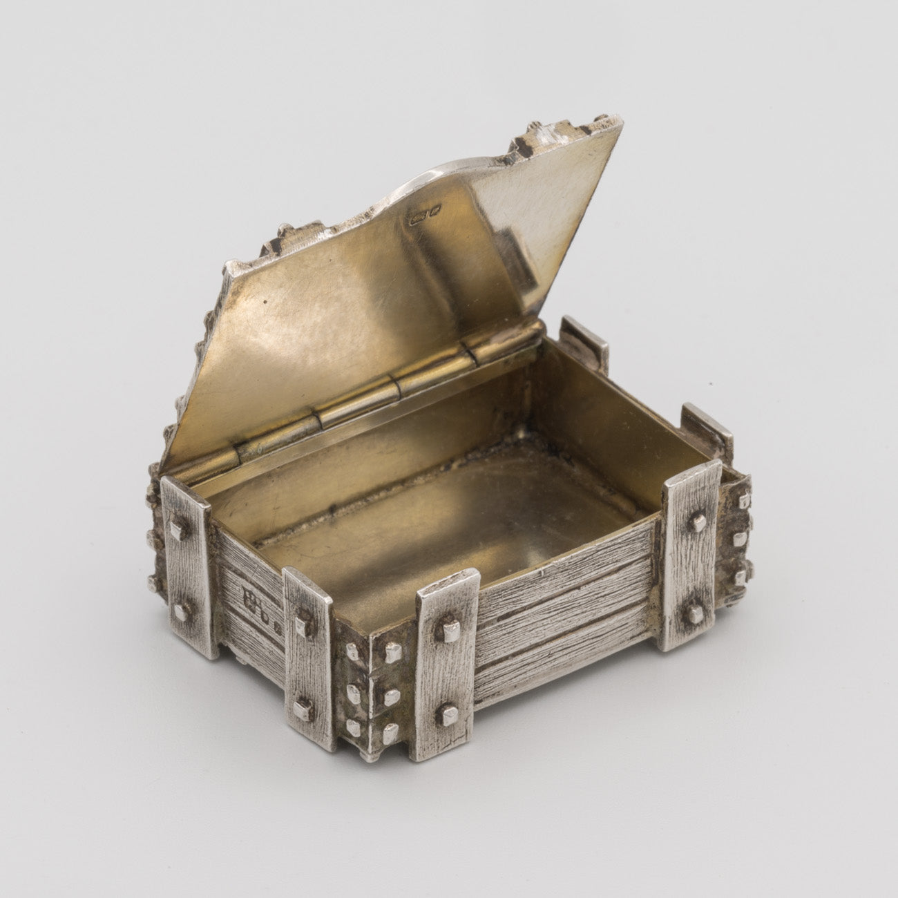 Miniature Silver 'Wooden Crate' – Bentleys London