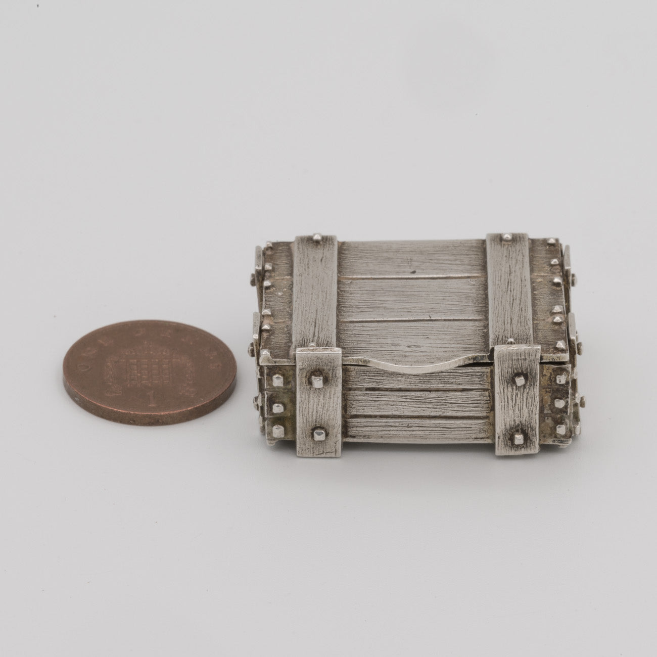 Miniature Silver 'Wooden Crate' – Bentleys London