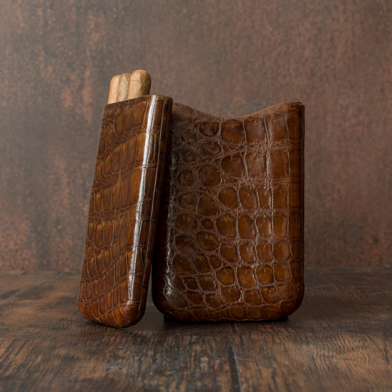 Nautical Crocodile Skin Cigar Case – Bentleys London