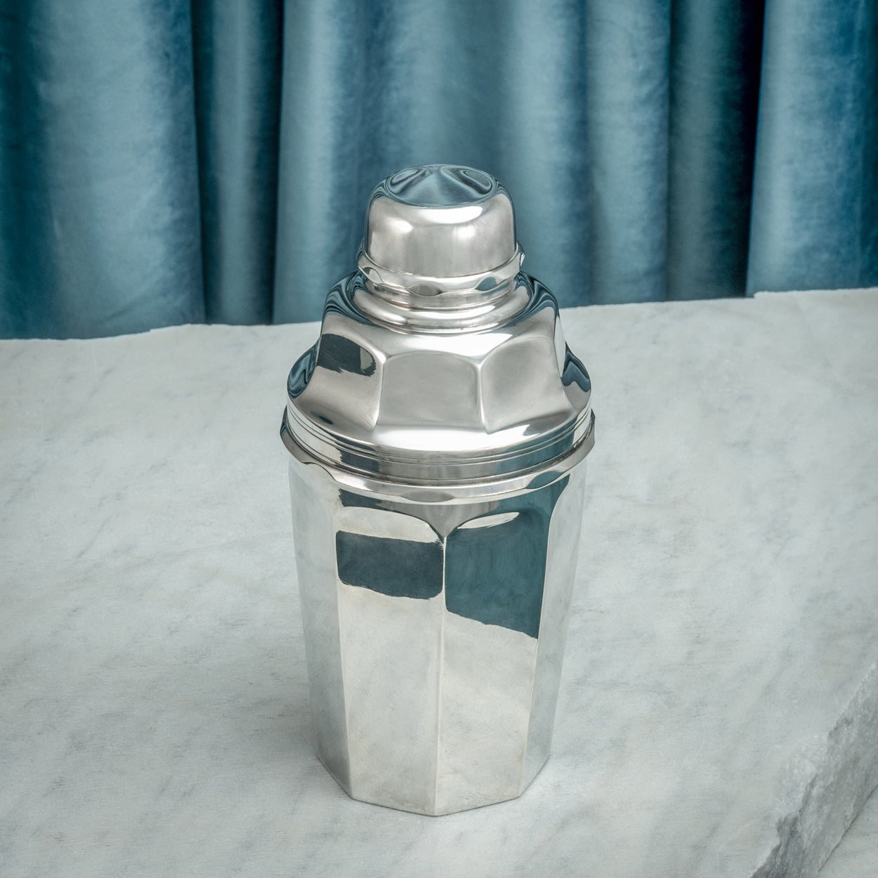 Bentleys London | Shop Silver | Octagonal Silver Cocktail Shaker