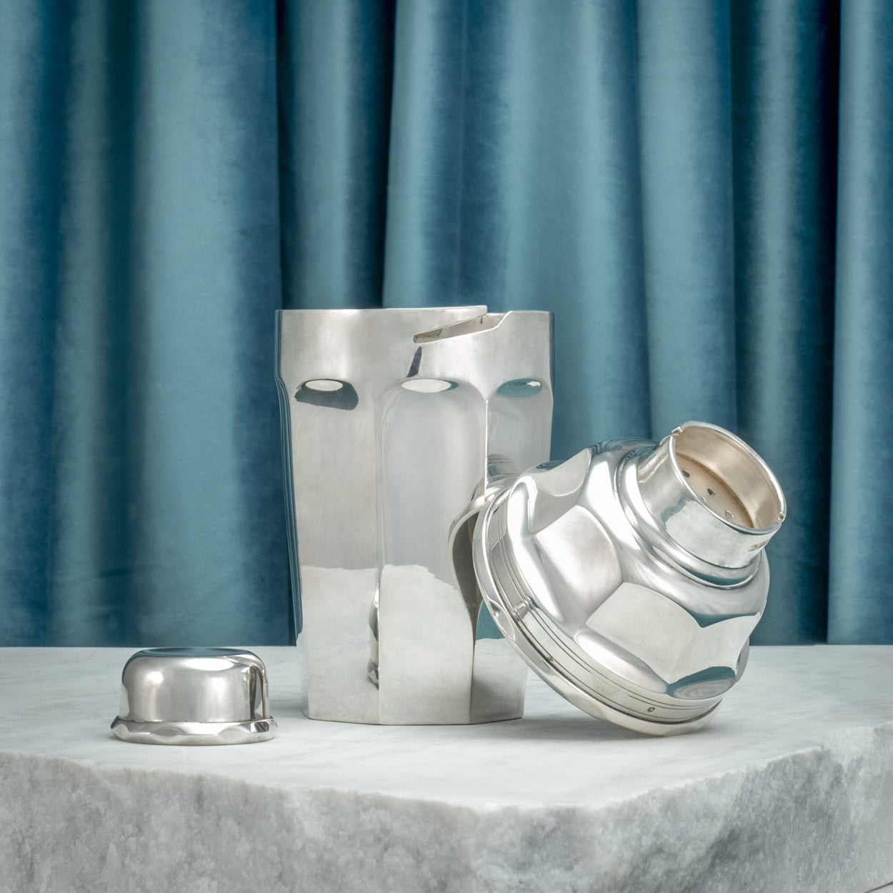 Bentleys London | Shop Silver | Octagonal Silver Cocktail Shaker
