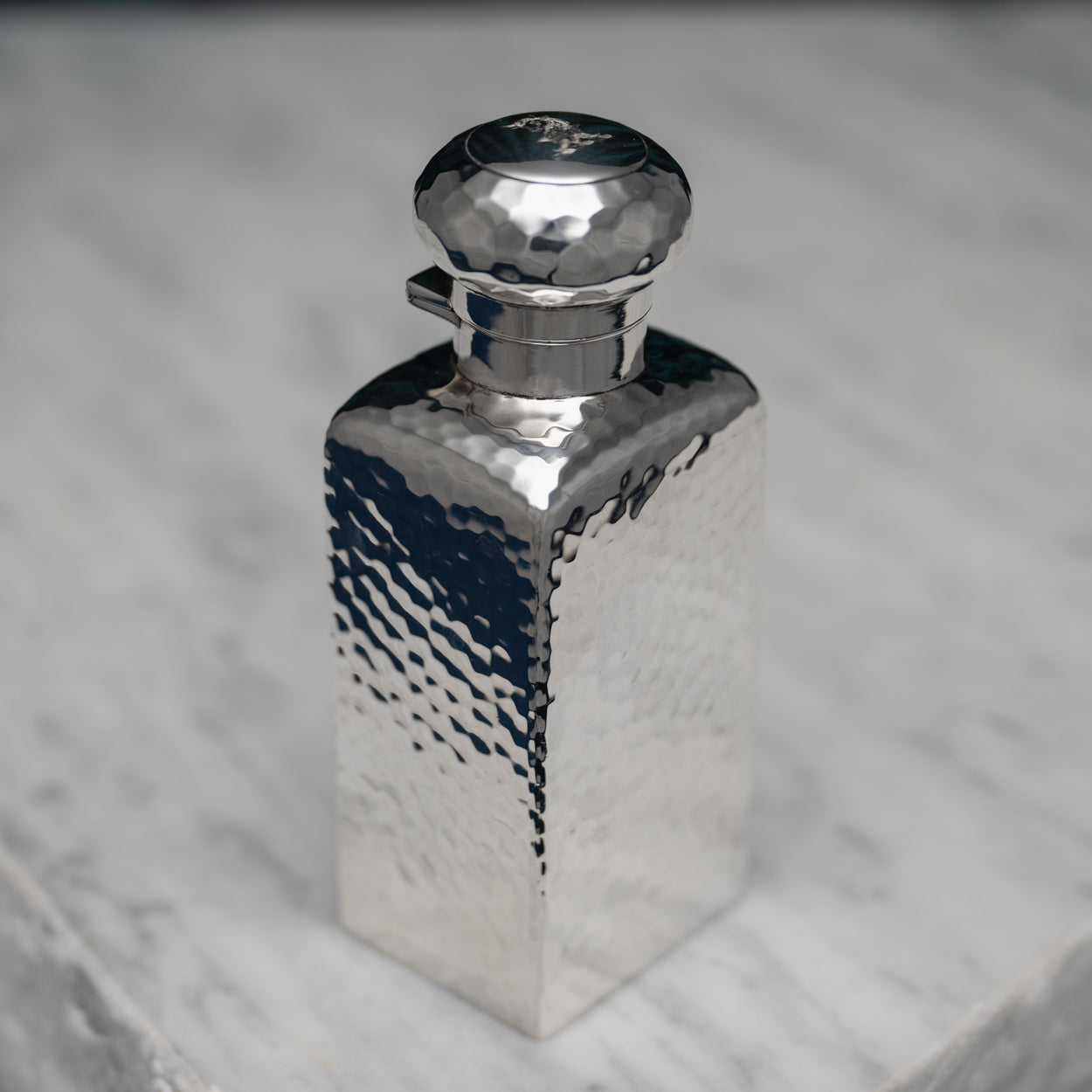 Pair of Hammered Silver Flasks – Bentleys London