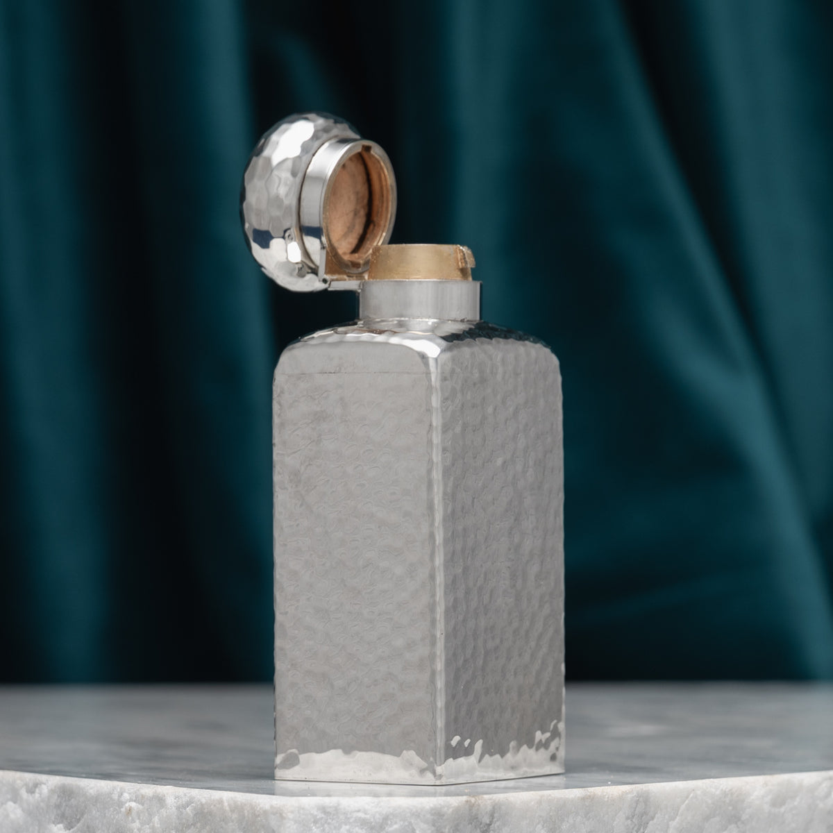 Pair of Hammered Silver Flasks – Bentleys London