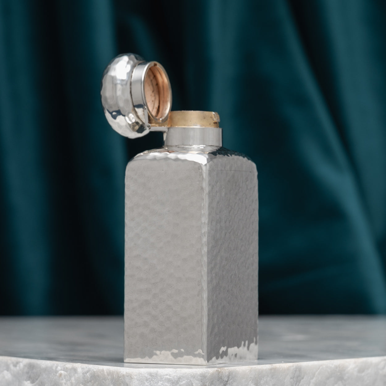 Pair of Hammered Silver Flasks – Bentleys London