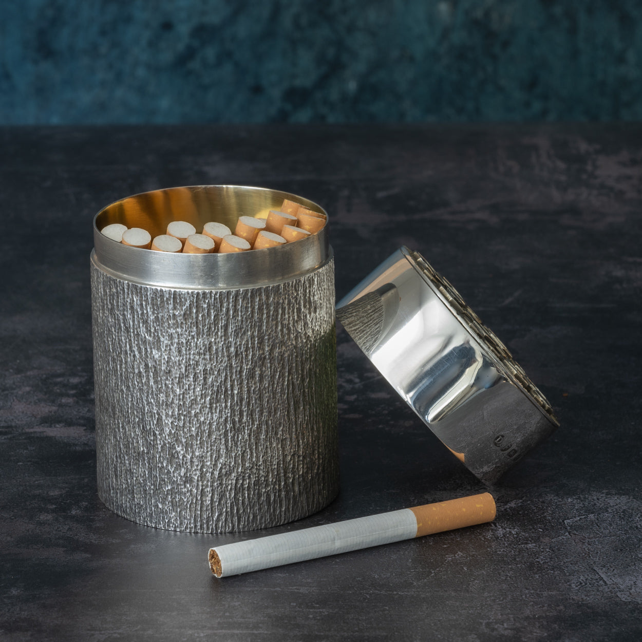 Silver and Malachite Canister – Bentleys London