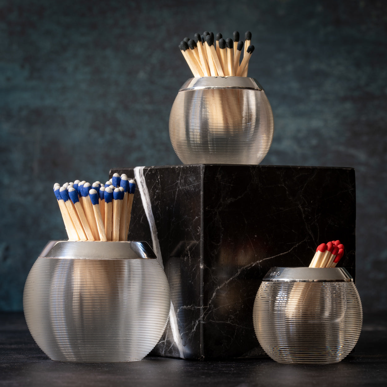 Small Clear Glass Match Striker – Bentleys London