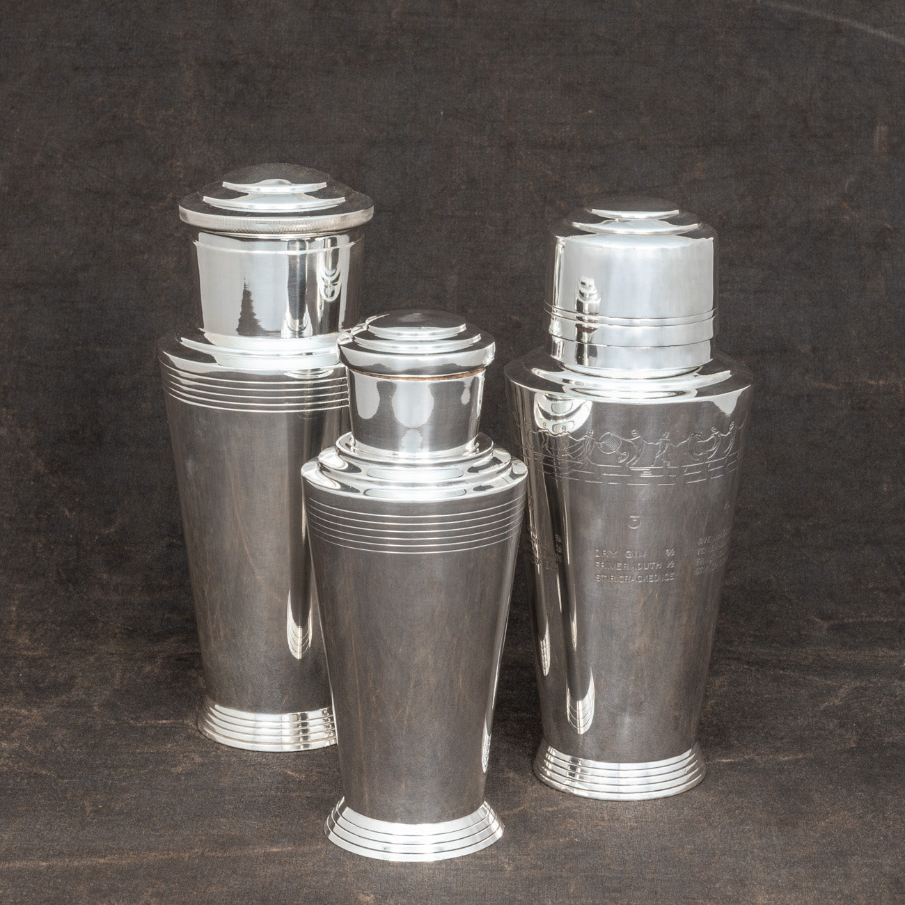 Large Silver Plated Recipe Cocktail Shaker by Keith Murray – Bentleys ...