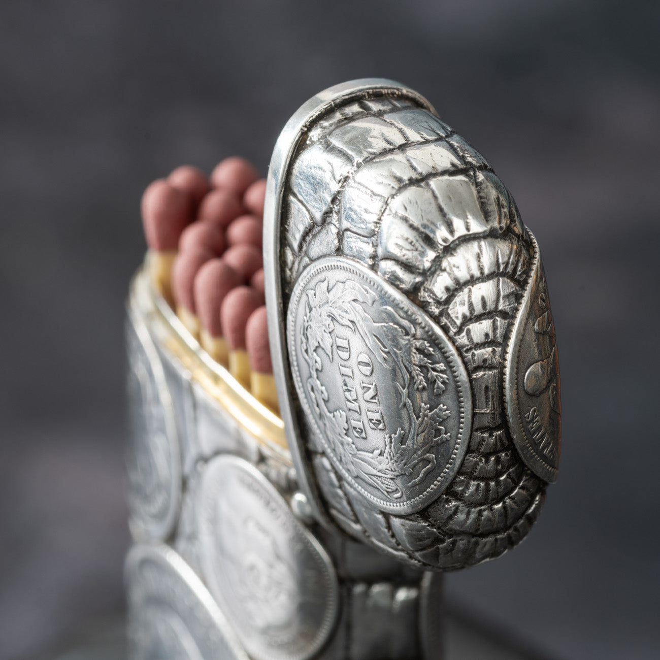 Silver Coin Vesta/Match Case – Bentleys London