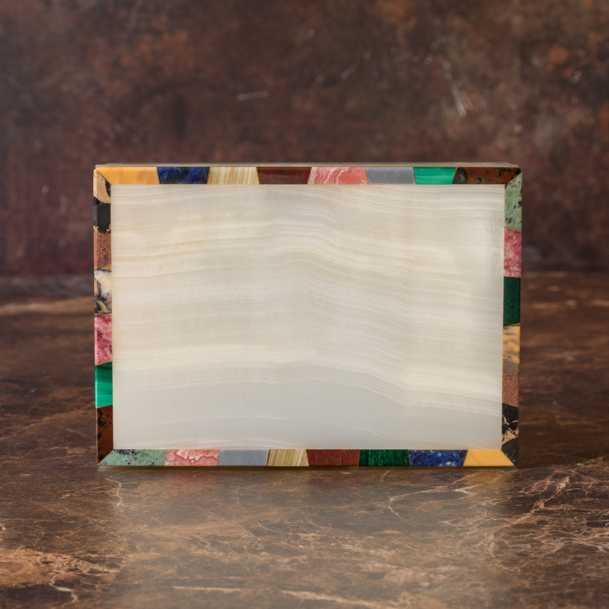 White Agate Stone Box and Ashtray Set – Bentleys London