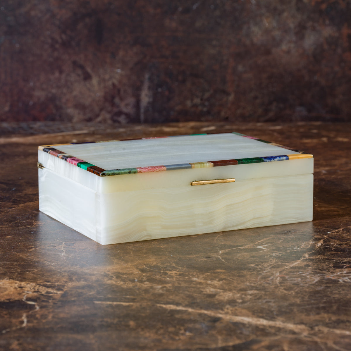 White Agate Stone Box and Ashtray Set – Bentleys London