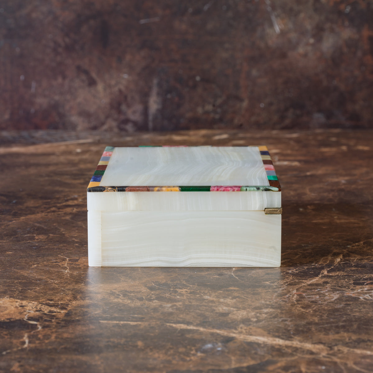 White Agate Stone Box and Ashtray Set – Bentleys London