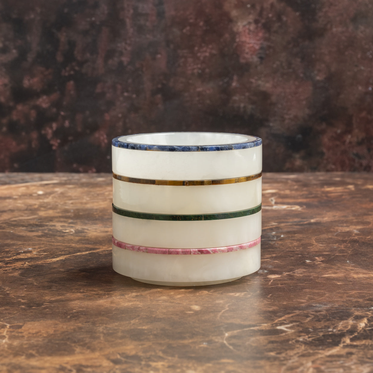 White Agate Stone Box and Ashtray Set – Bentleys London