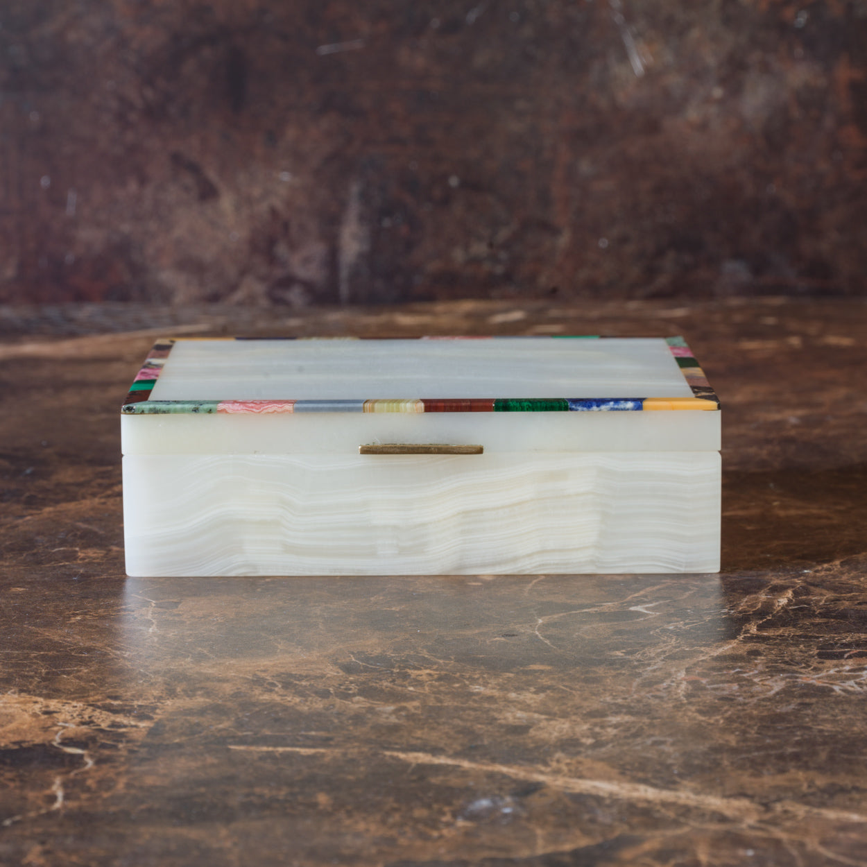 White Agate Stone Box and Ashtray Set – Bentleys London