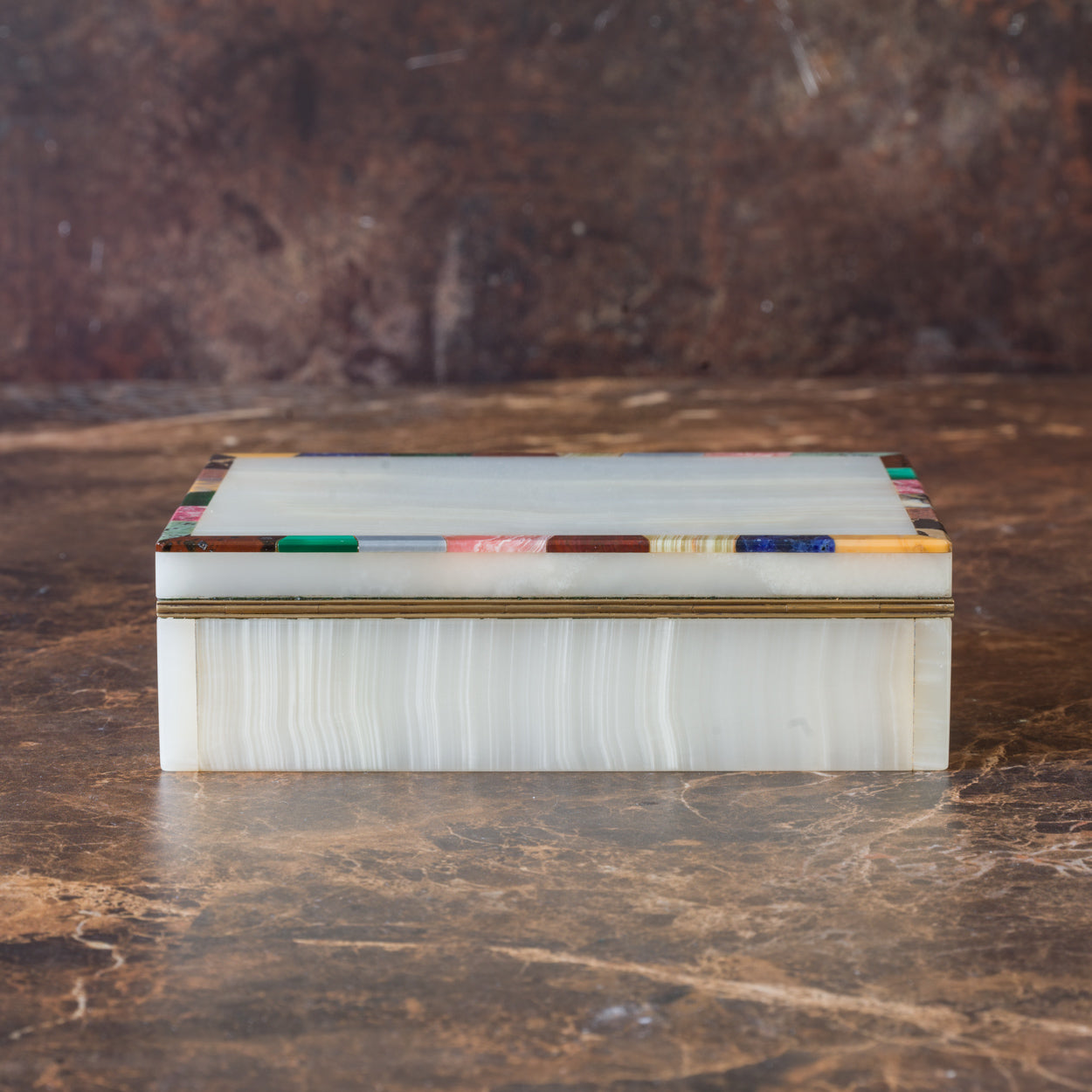 White Agate Stone Box and Ashtray Set – Bentleys London