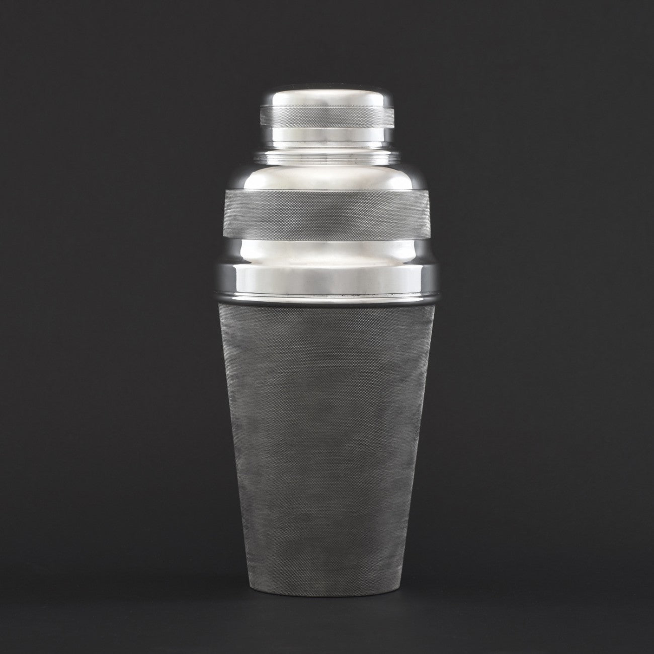 Large Engine Turned Silver Plate Cocktail Shaker – Bentleys London