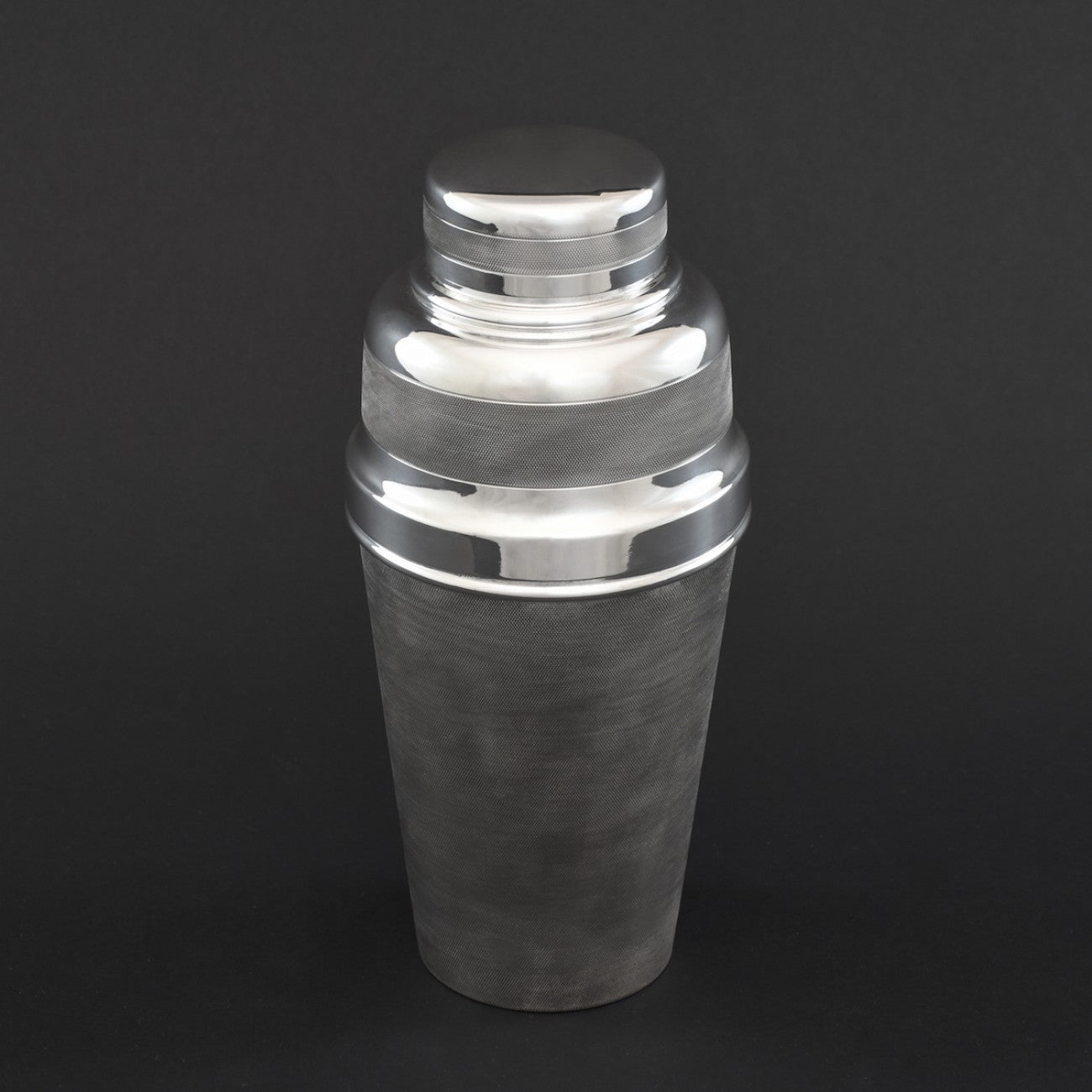 Large Engine Turned Silver Plate Cocktail Shaker – Bentleys London