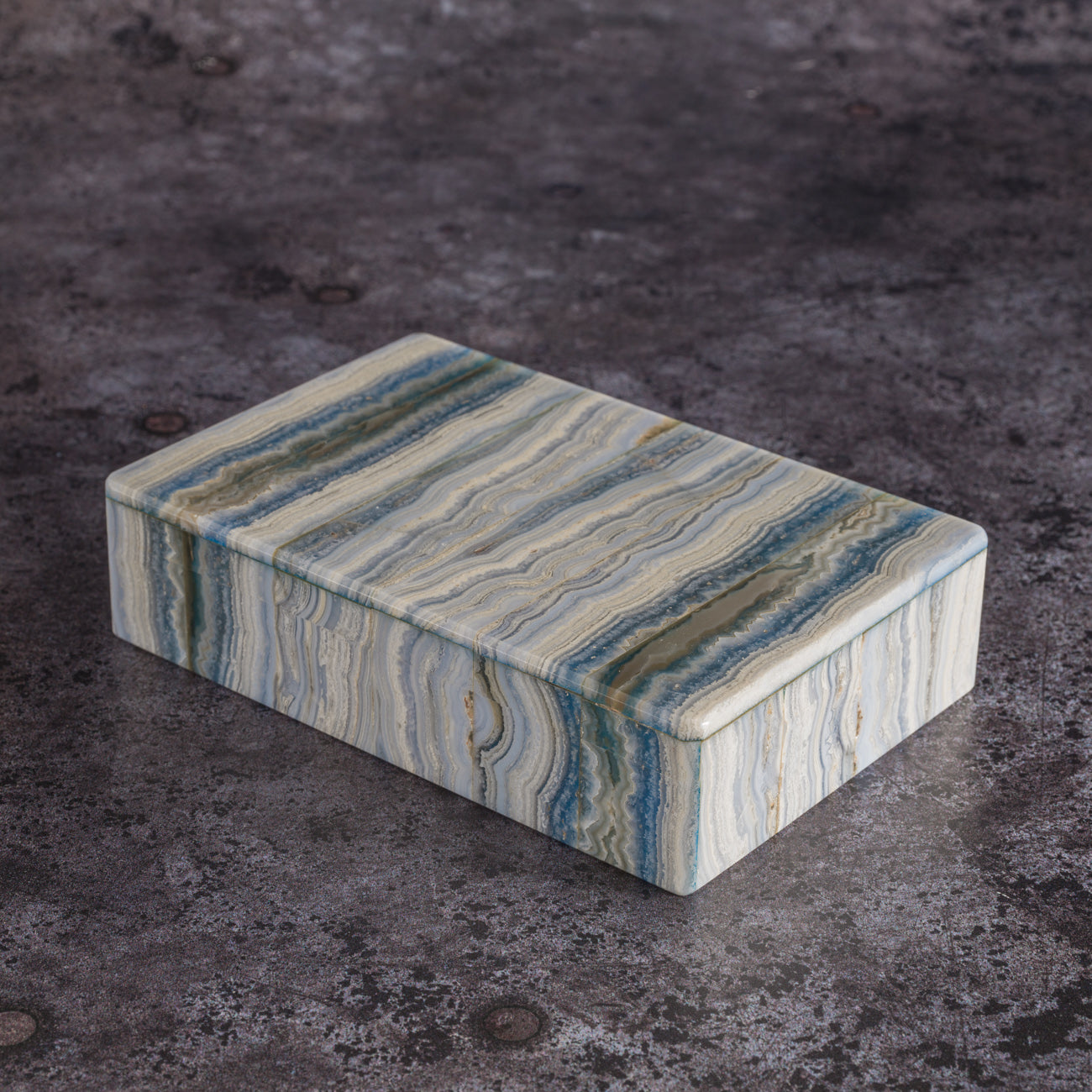 Asprey Blue Onyx Stone Box – Bentleys London