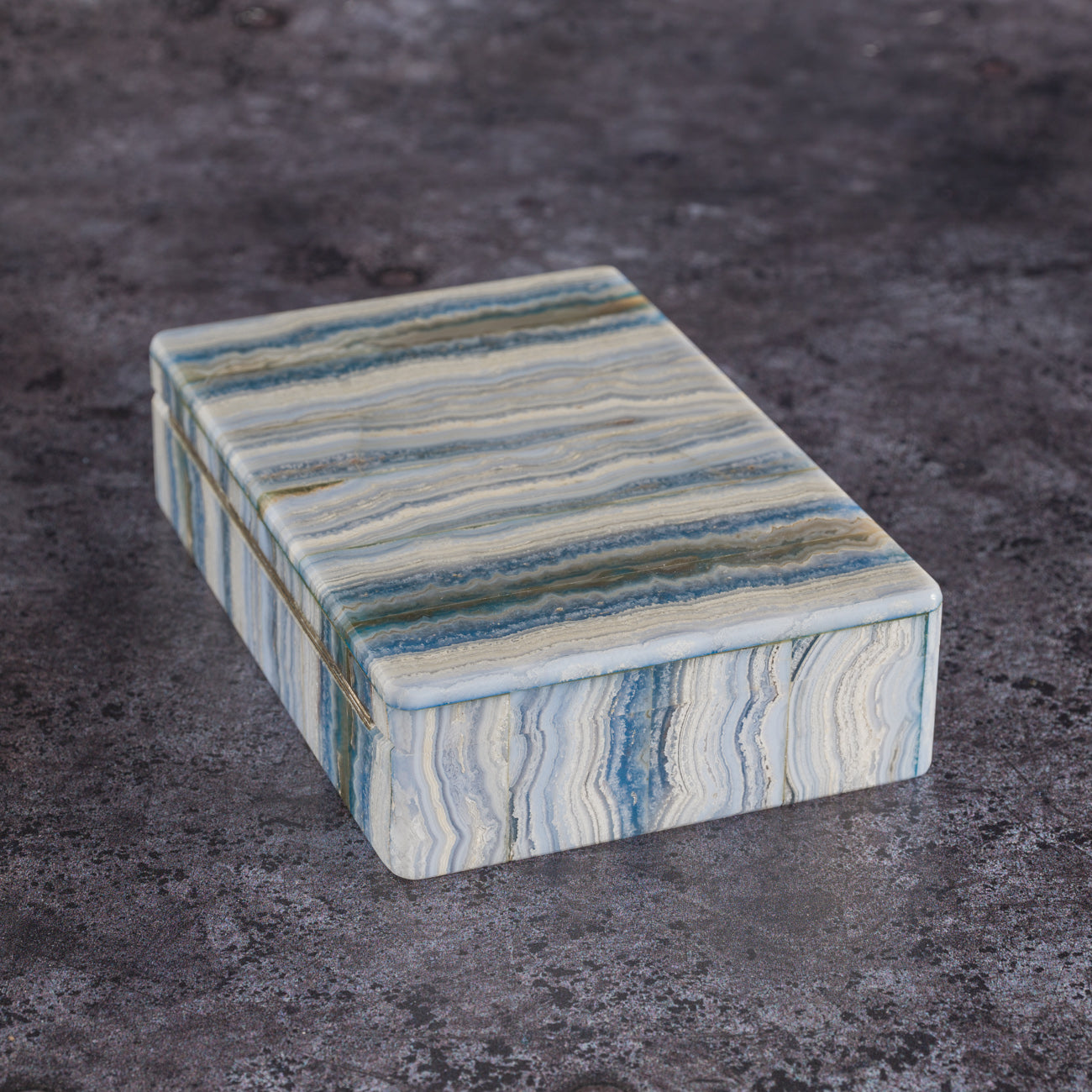 Asprey Blue Onyx Stone Box – Bentleys London
