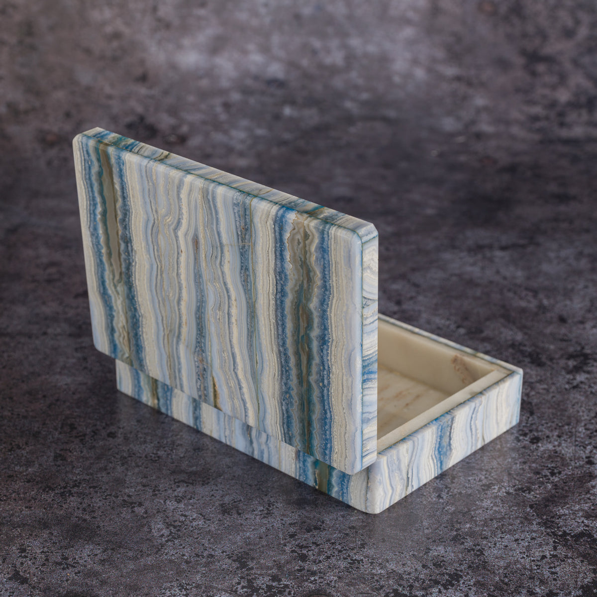 Asprey Blue Onyx Stone Box – Bentleys London