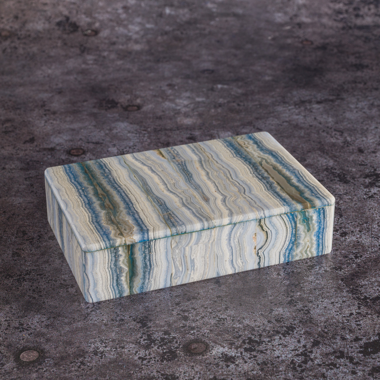 Asprey Blue Onyx Stone Box – Bentleys London