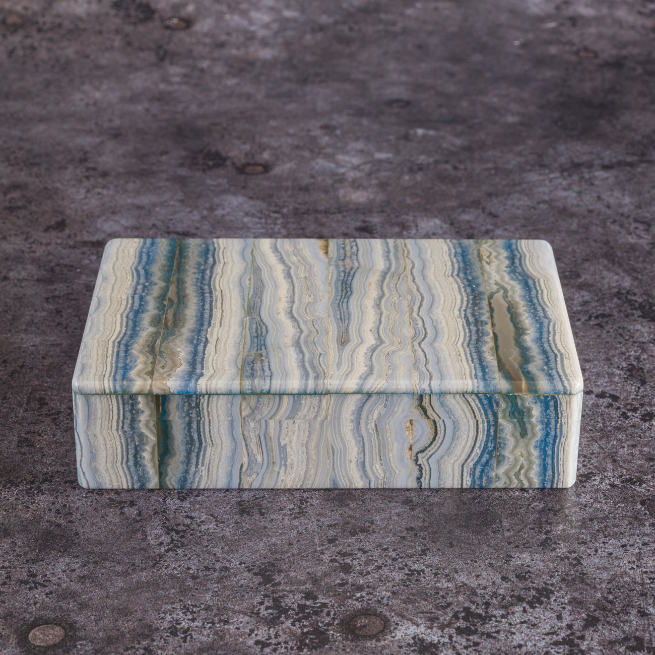 Asprey Blue Onyx Stone Box – Bentleys London