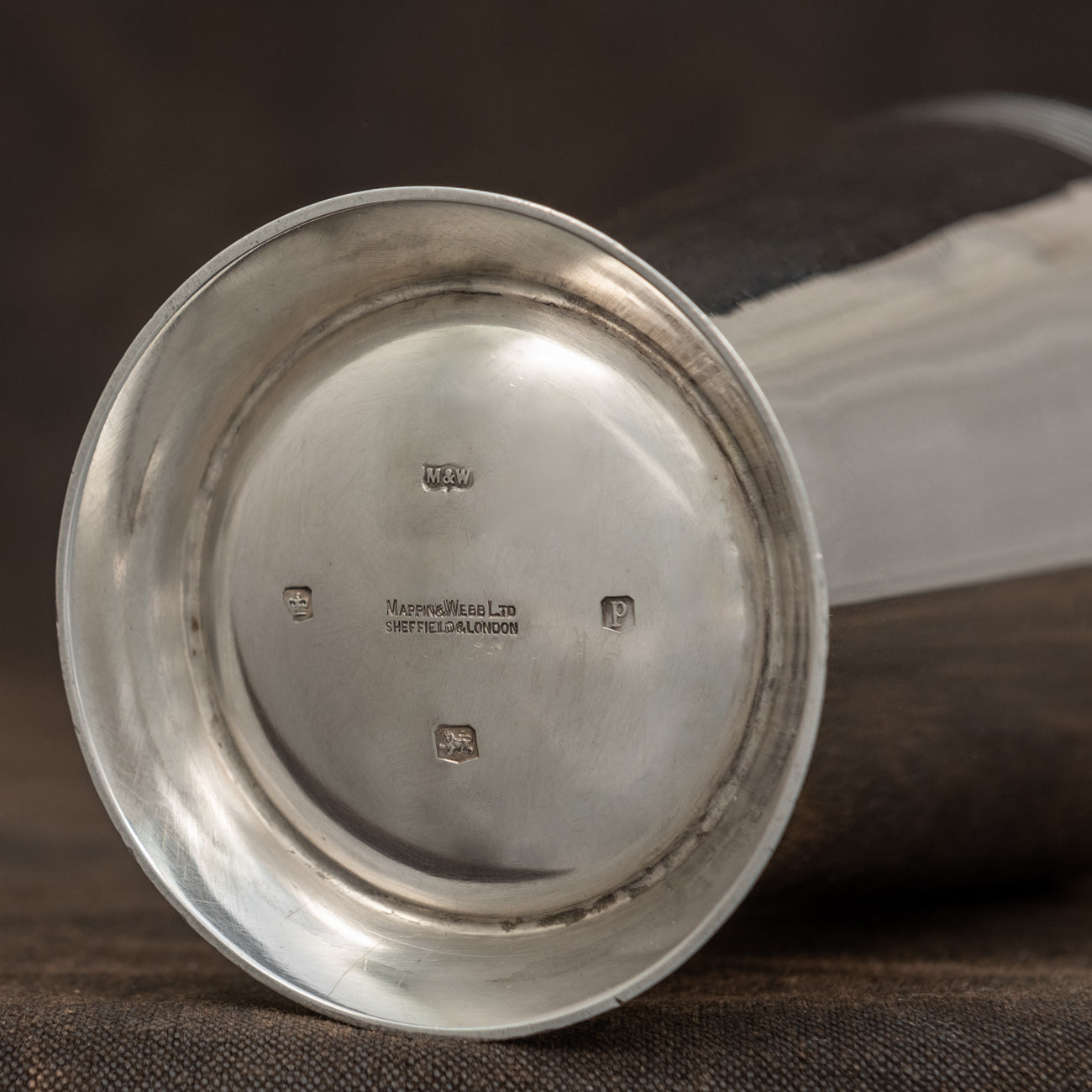Rare Hallmarked Silver Cocktail Shaker designed by Keith Murray ...
