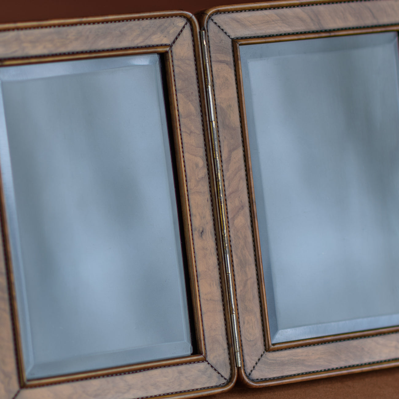 Hinged Olive Wood Double Picture Frame – Bentleys London