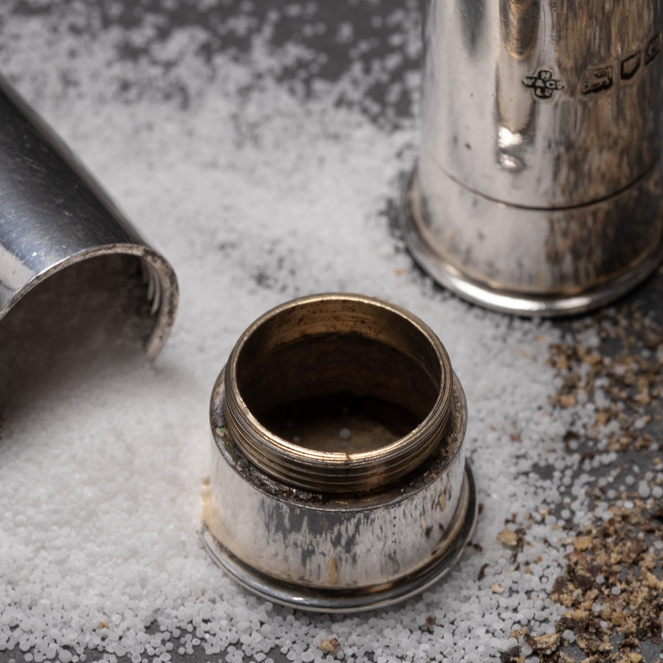 Pair of Silver Shotgun Cartridge Salts – Bentleys London