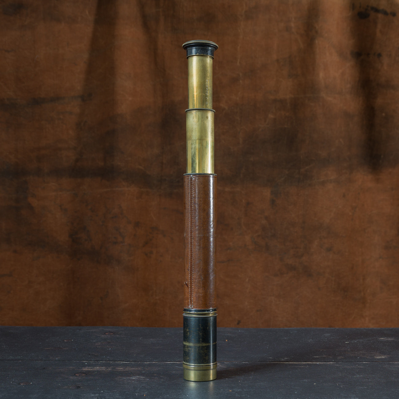 WWI Leather and Brass Handheld Telescope – Bentleys London