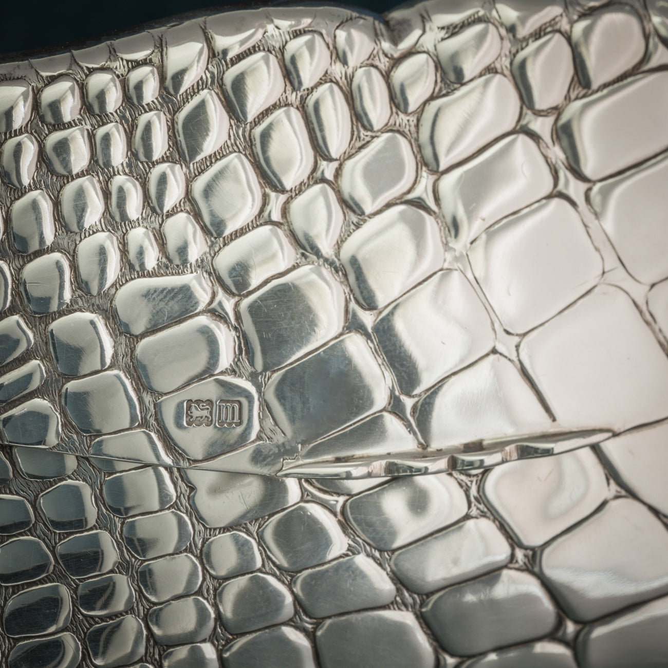 Silver Crocodile Skin Pattern Coin Purse – Bentleys London