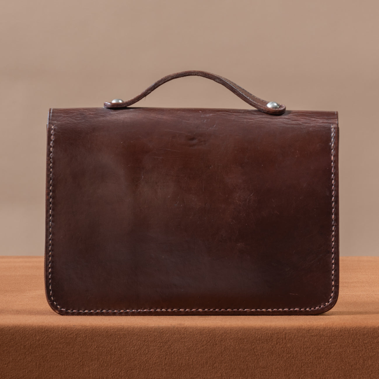 Small Dark Brown Leather Briefcase – Bentleys London