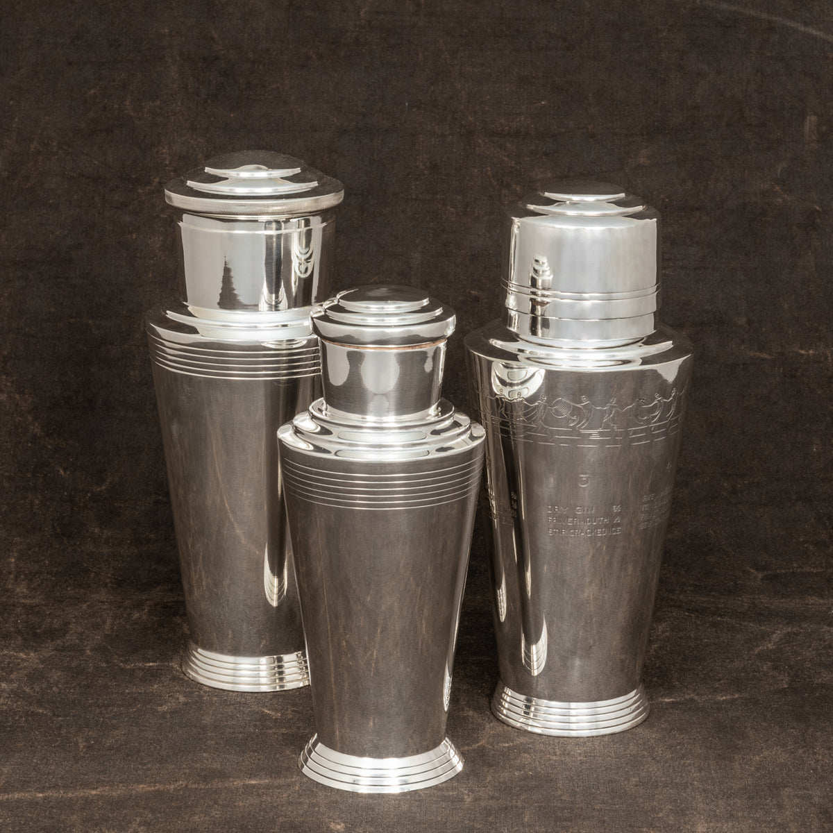 Rare Hallmarked Silver Cocktail Shaker designed by Keith Murray ...
