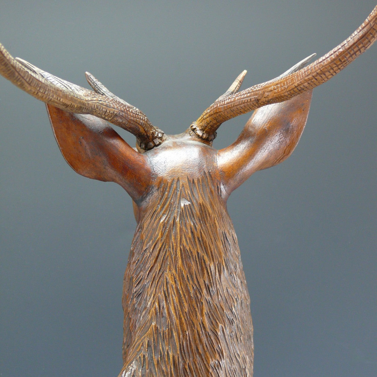 Austrian Carved Wooden Stag – Bentleys London