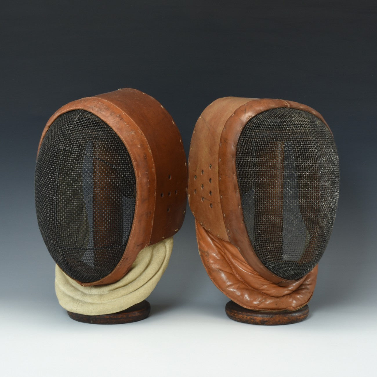 Leather and Steel Mesh Fencing Masks – Bentleys London