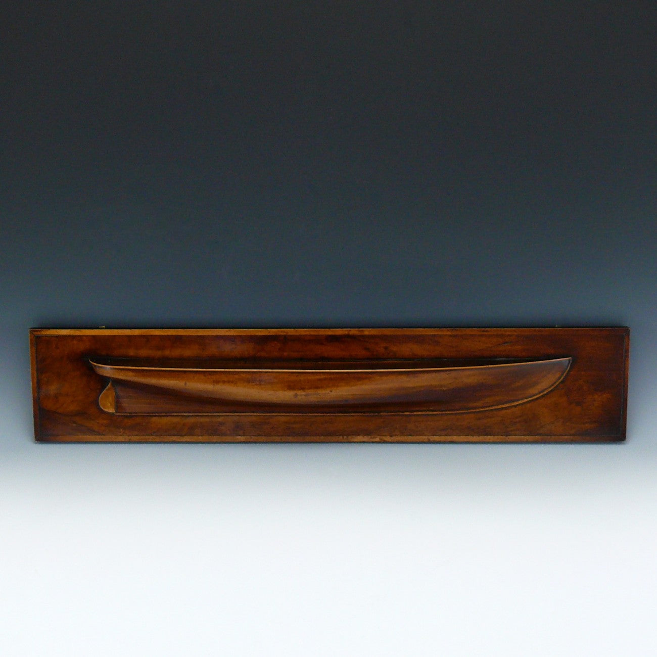 Carved Walnut Half Hull Boat Model – Bentleys London