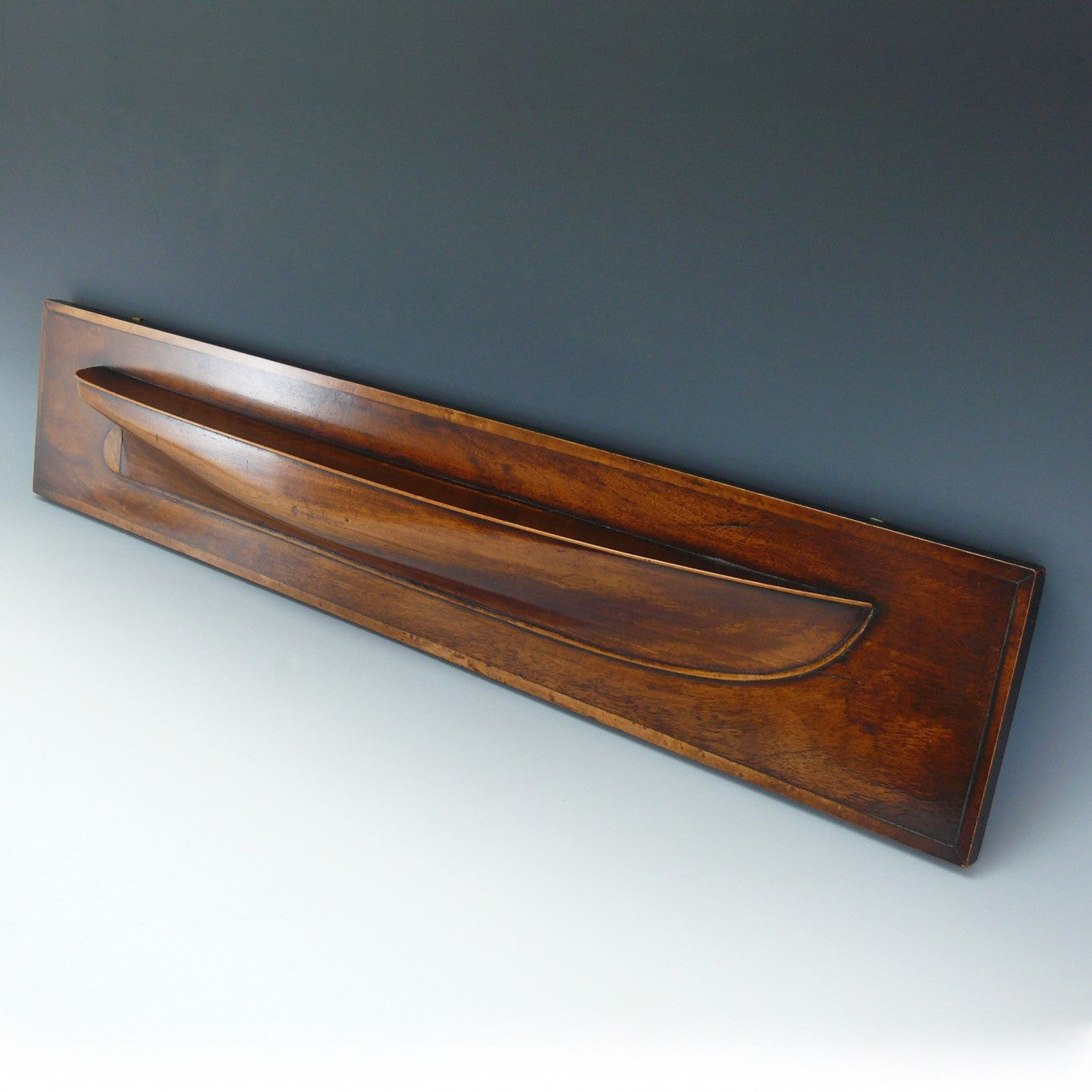 Carved Walnut Half Hull Boat Model – Bentleys London
